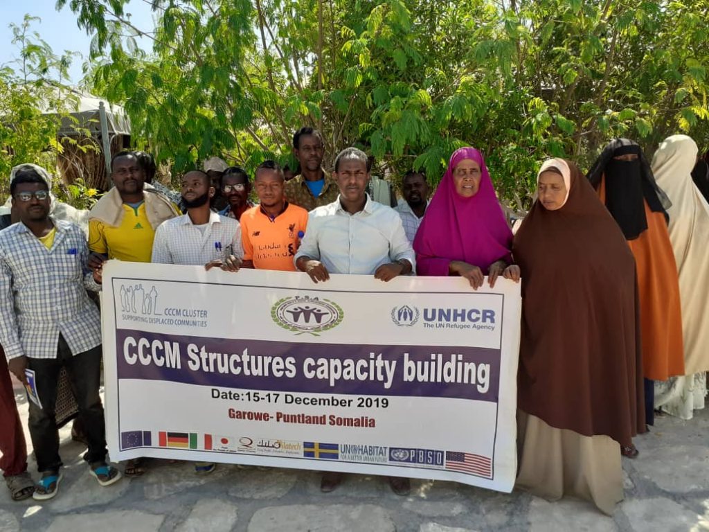 CCCM Structures capacity building – PSA